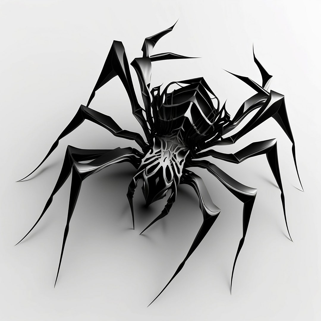 Spider Tattoo Design White Background PNG File Download High Resolution ...