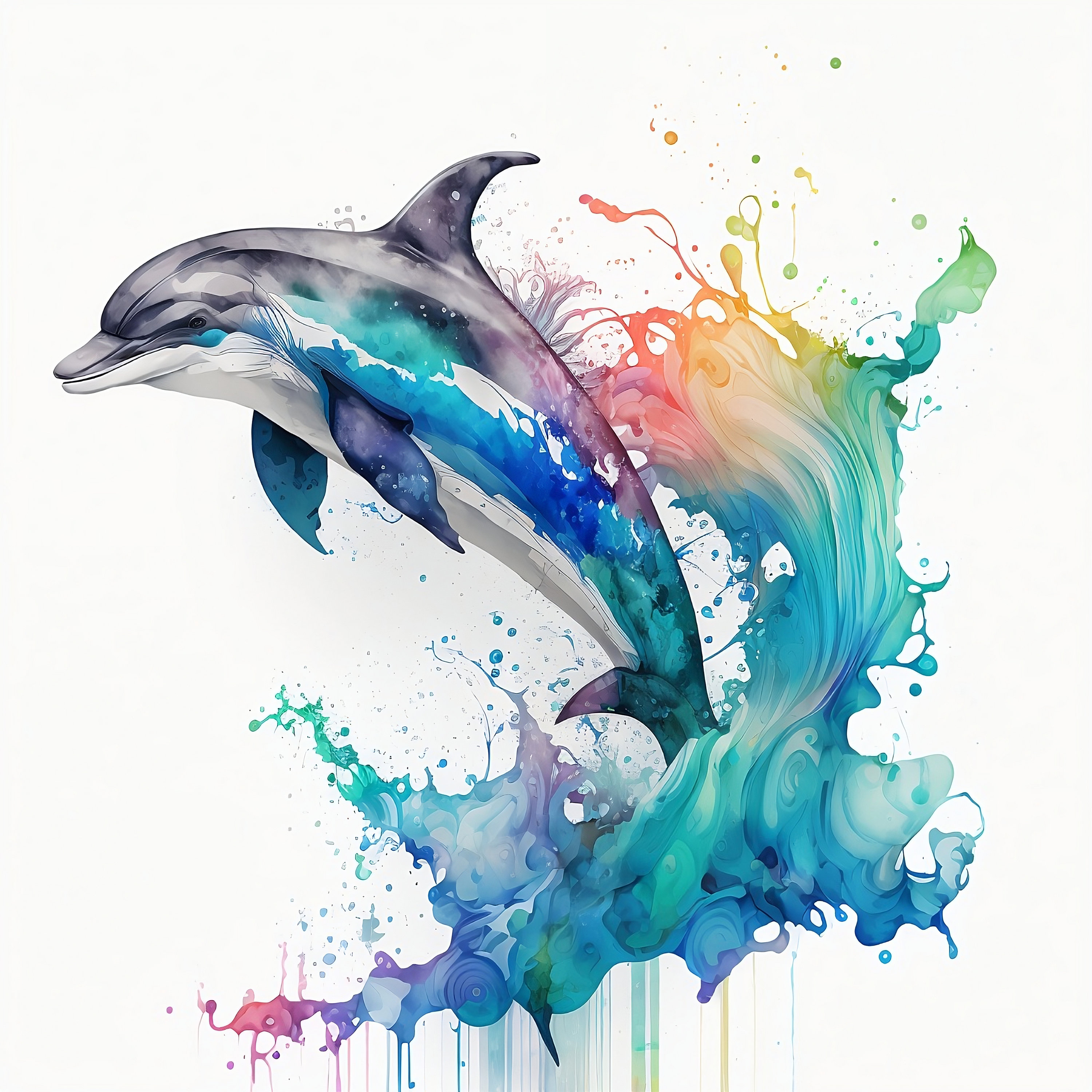 Jumping Dolphin Tattoo