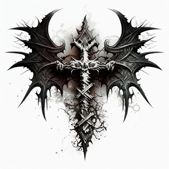 Gothic Cross Tattoo Designs Gallery