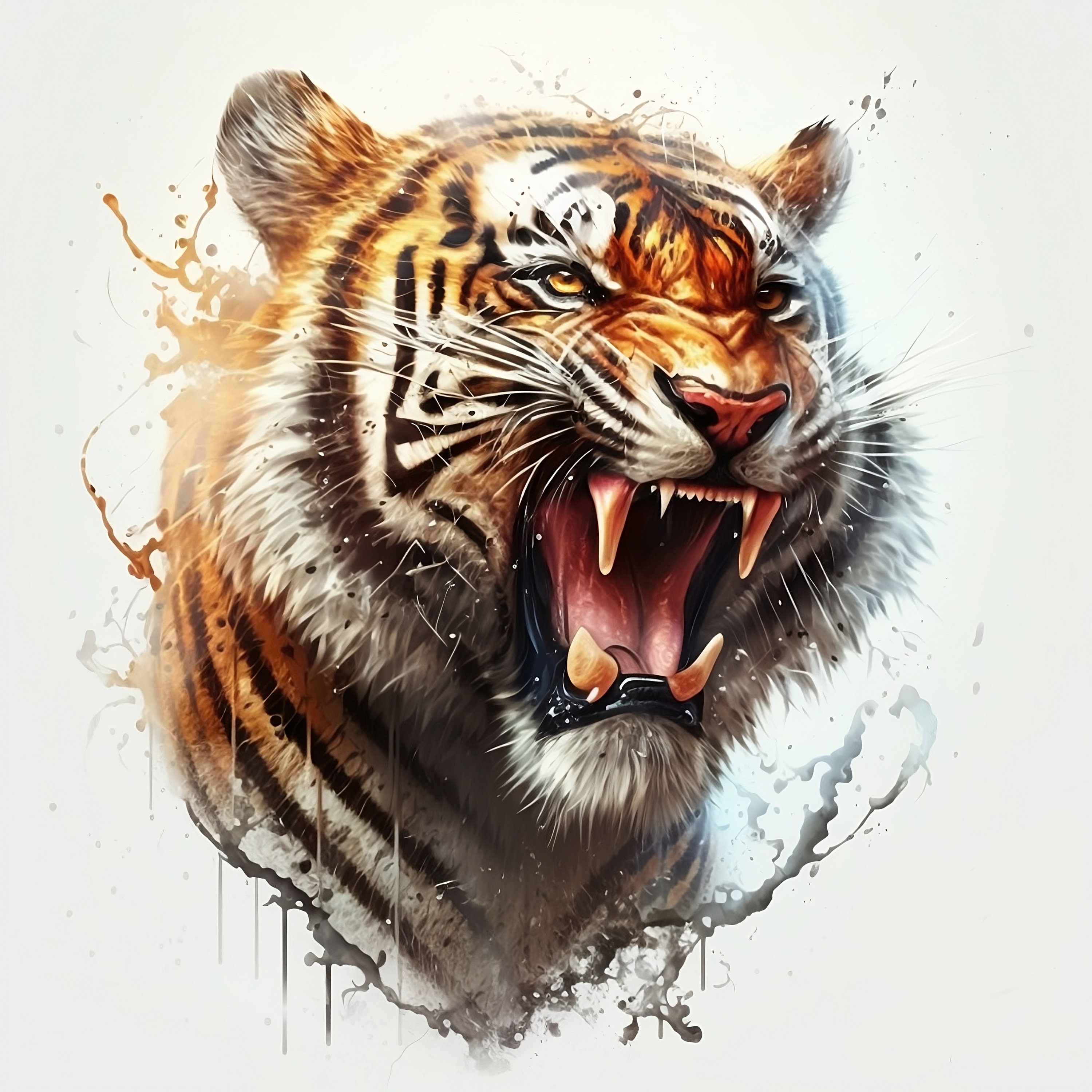 Tiger Roar Tattoo