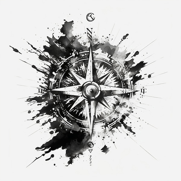 Compass Tattoo - Etsy