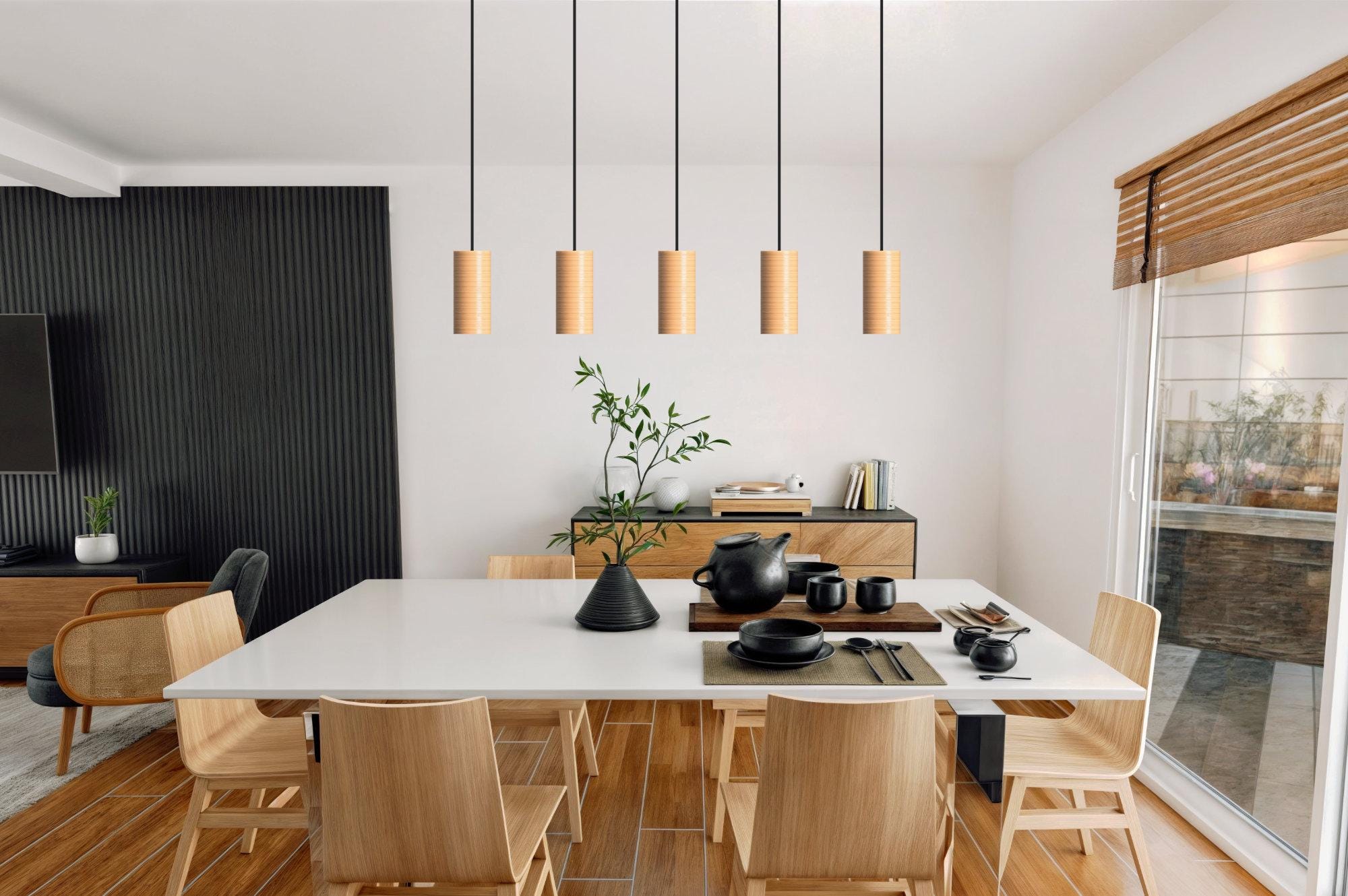 Modern Wooden Pendant Spotlight - SPARK - FCP02 | Minimalist Accent ...