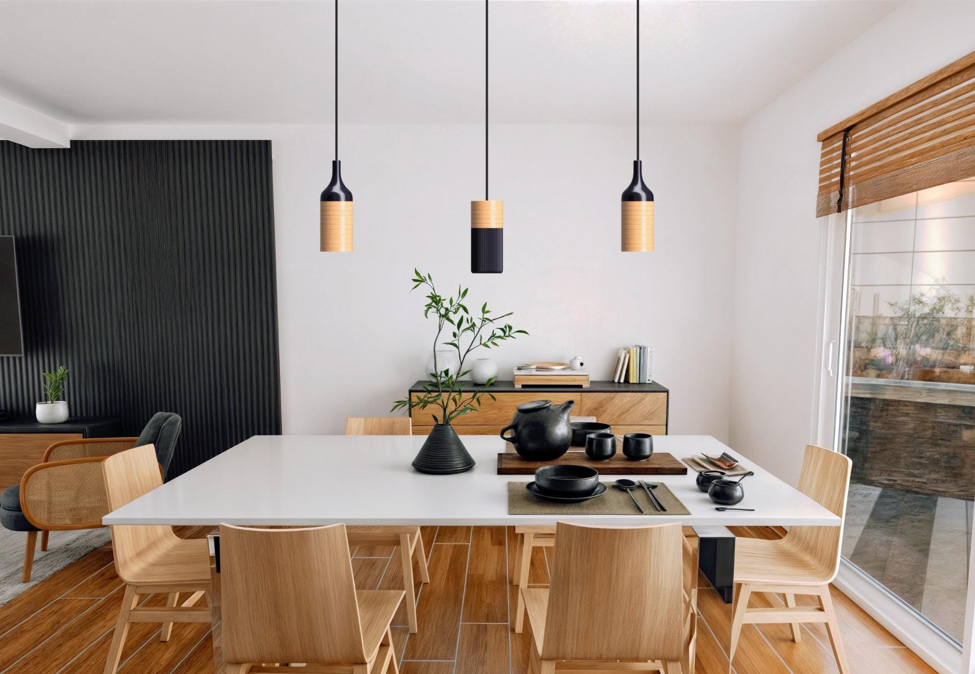 Modern Wooden Pendant Spotlight - SPARK - FCP02 | Minimalist Accent ...