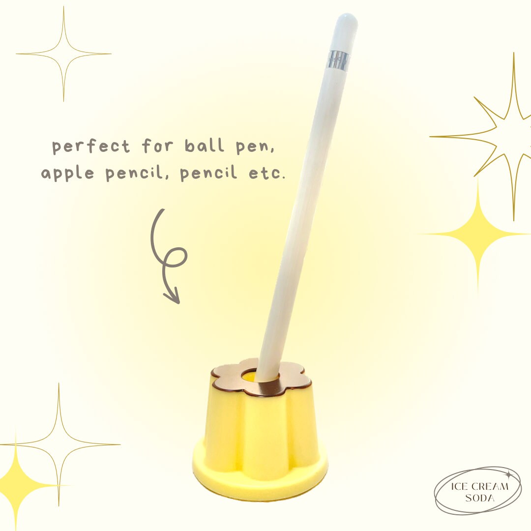 Pudding Pen Holder Portable Pen Stand Jelly Shape Pencil Holder Cute ...