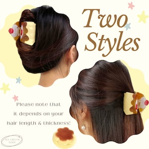Cute Pudding Hair Claw Clip ( Cherry, Cake, Gift for Her Children, Hair ...