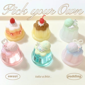 Cute Mini Resin Pudding Decorations (jelly, Pop Socket, Desktop ...