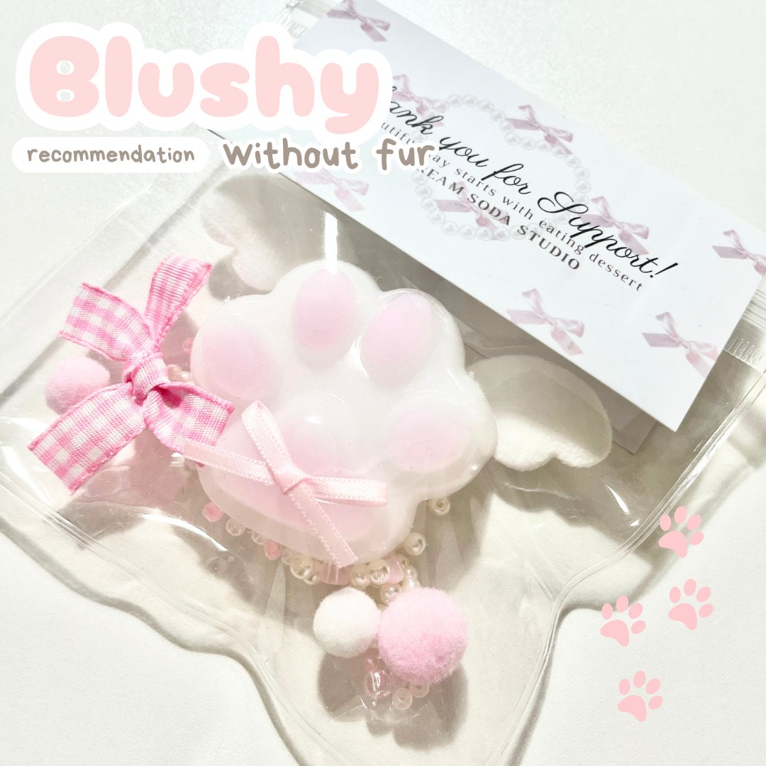 Handmade Cute Cat Paw Taba Squishy Toy (stress Reliever, Slime, Mochi ...