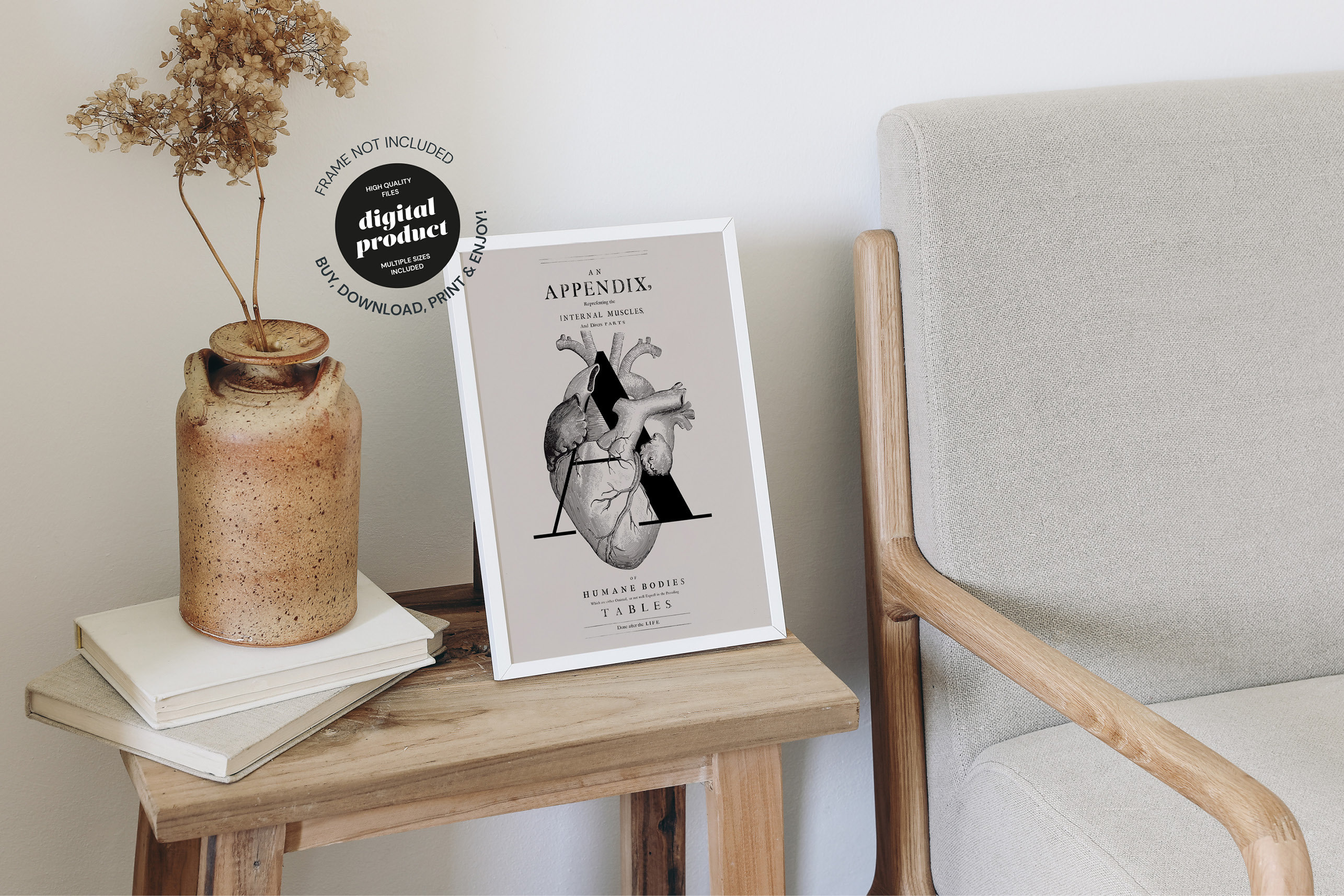 Capital Letter A Deco Poster | Monogram Poster Letter A Wall Art ...