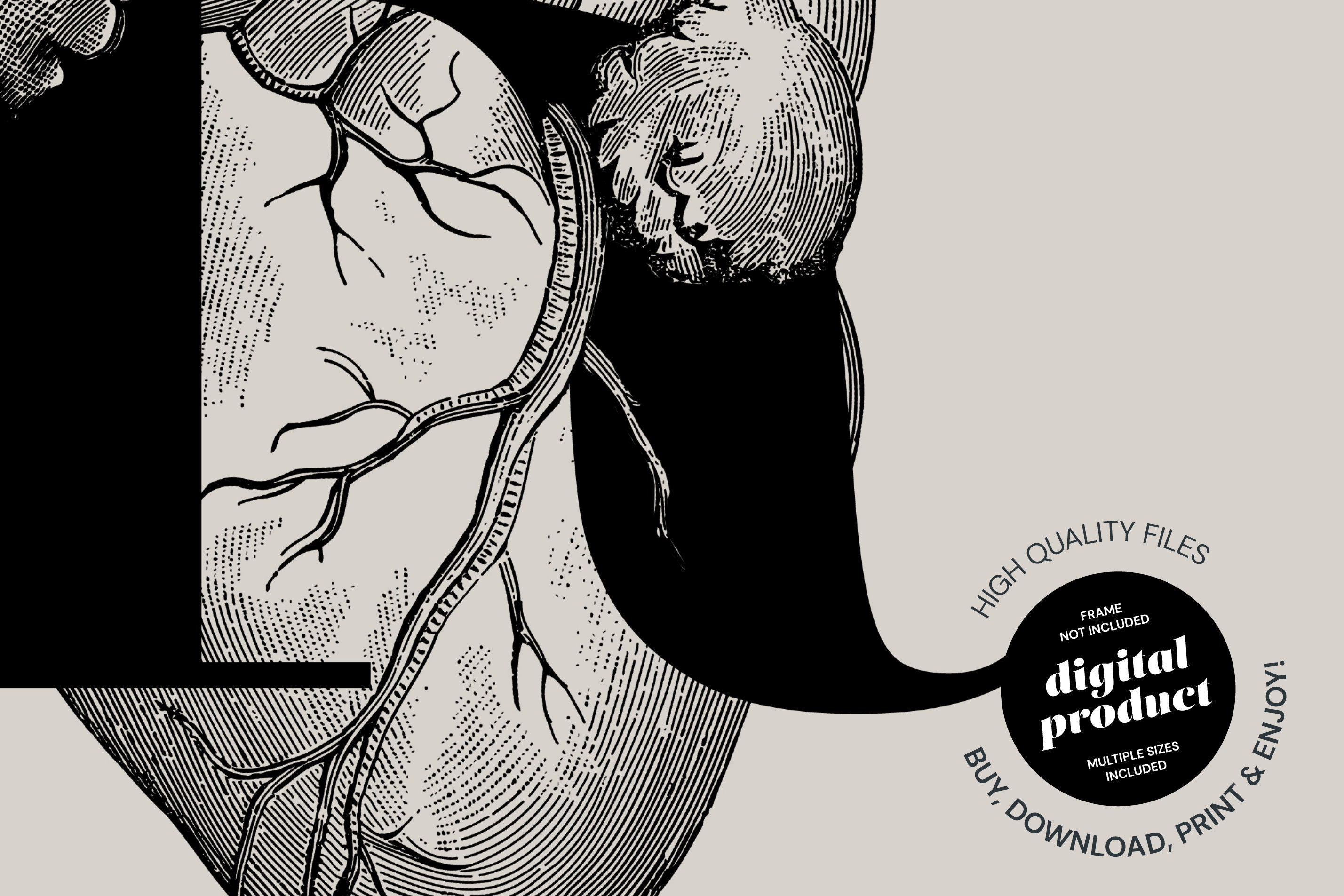 Capital Letter R Deco Poster | Monogram Poster Letter R Wall Art ...