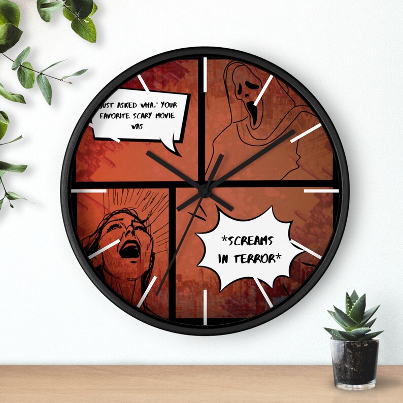 Ghostface Comic Wall Clock - Etsy
