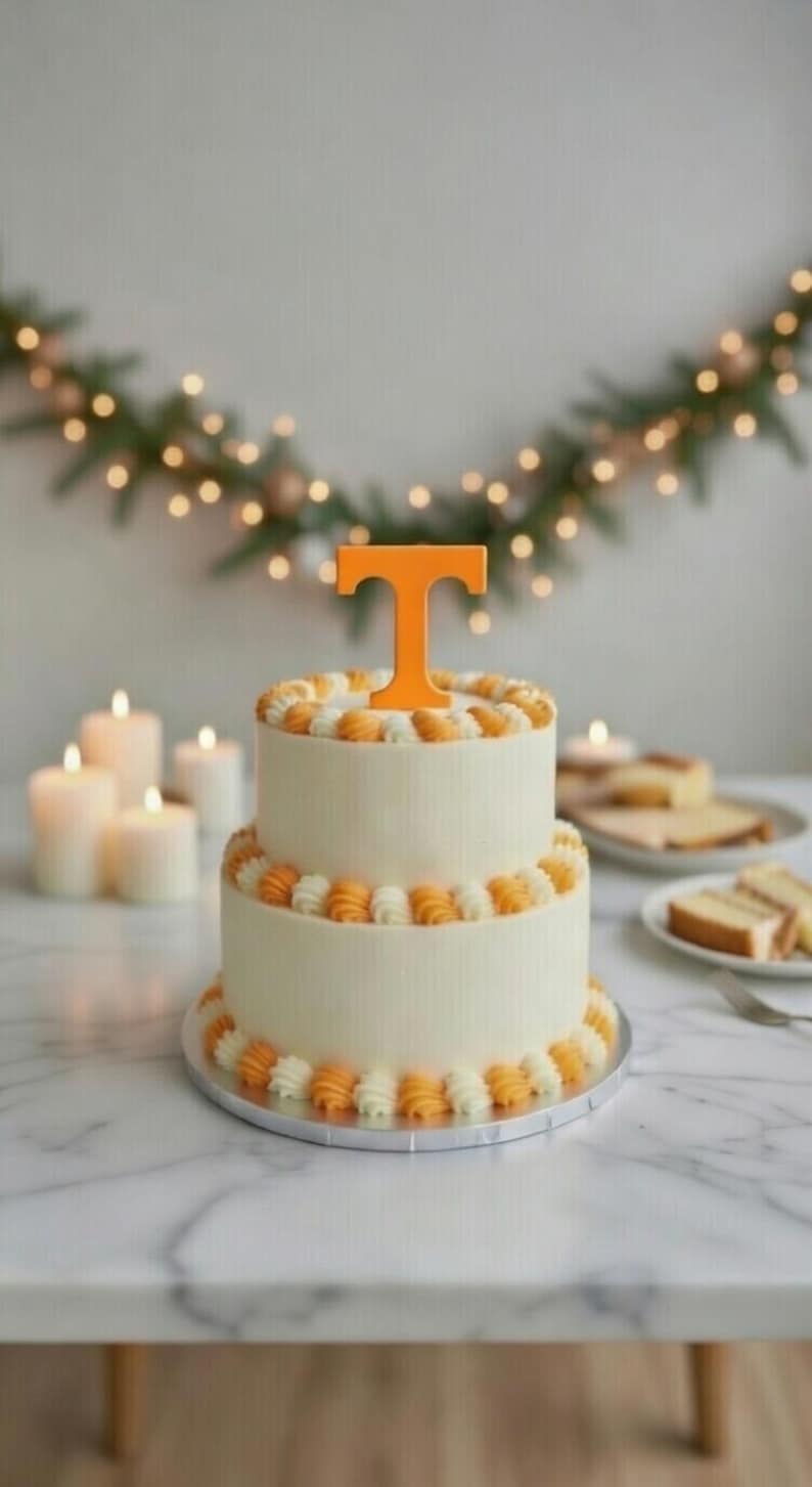 Tennessee Vols Power T Cake Topper - Etsy