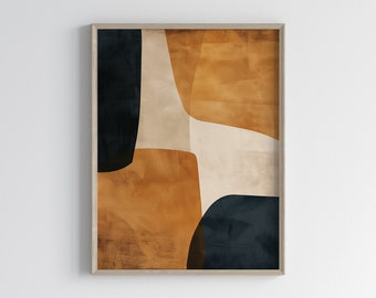Wall Art Wabi Sabi Neutral Living Room Decor Wabi Sabi Japandi Abstract Canvas Print Terracotta ...