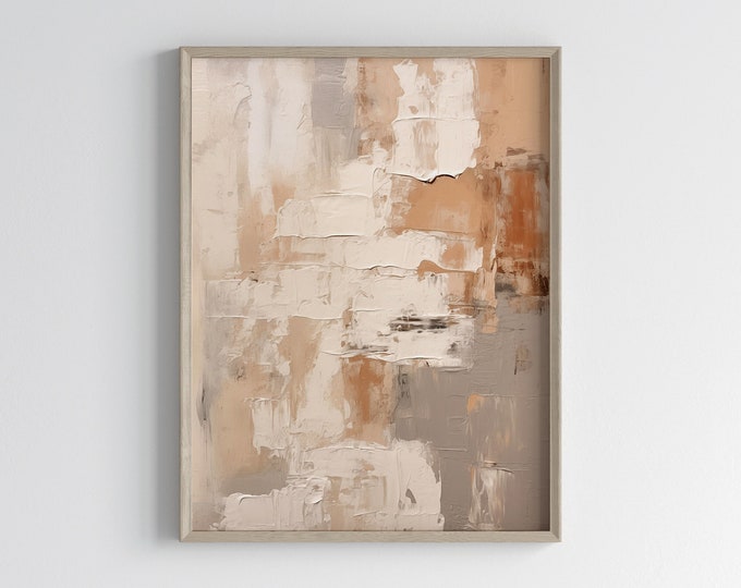 Wabi Sabi Neutral Wall Art Japandi Abstract Art Print Terracotta Colours Modern Minimalist Art ...