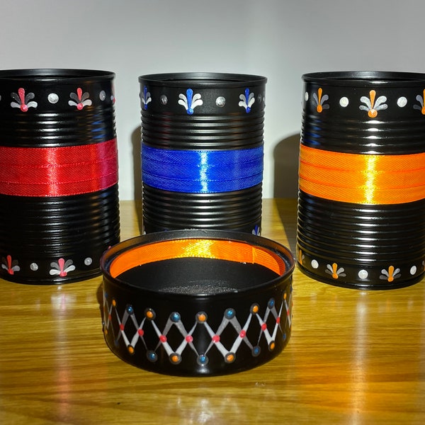 Hand Painted Tin - Etsy UK