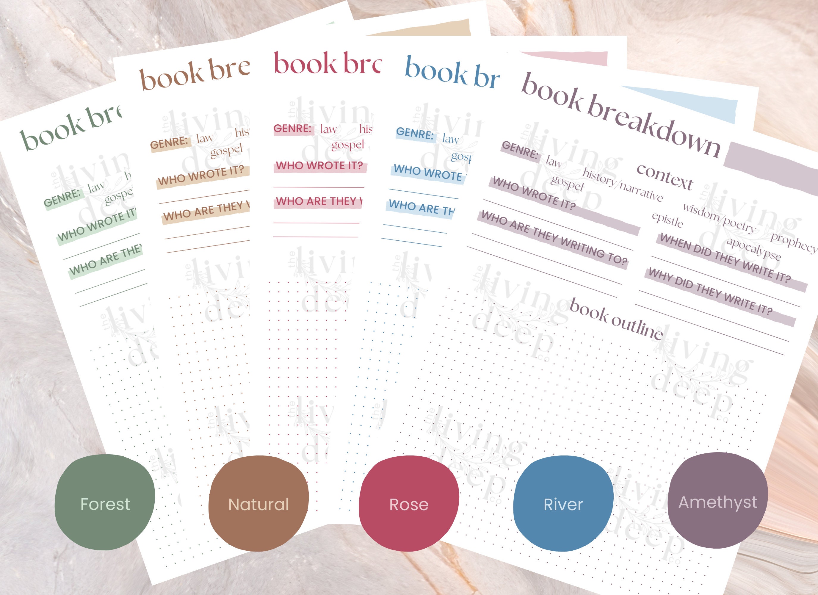 Book Breakdown Printable Bible Study Template Bible Study - Etsy