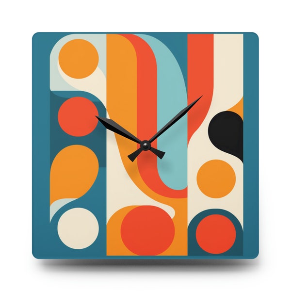 Retro Wall Clock - Etsy
