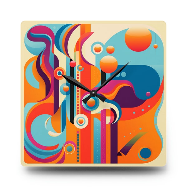 Acrylic Clock - Etsy