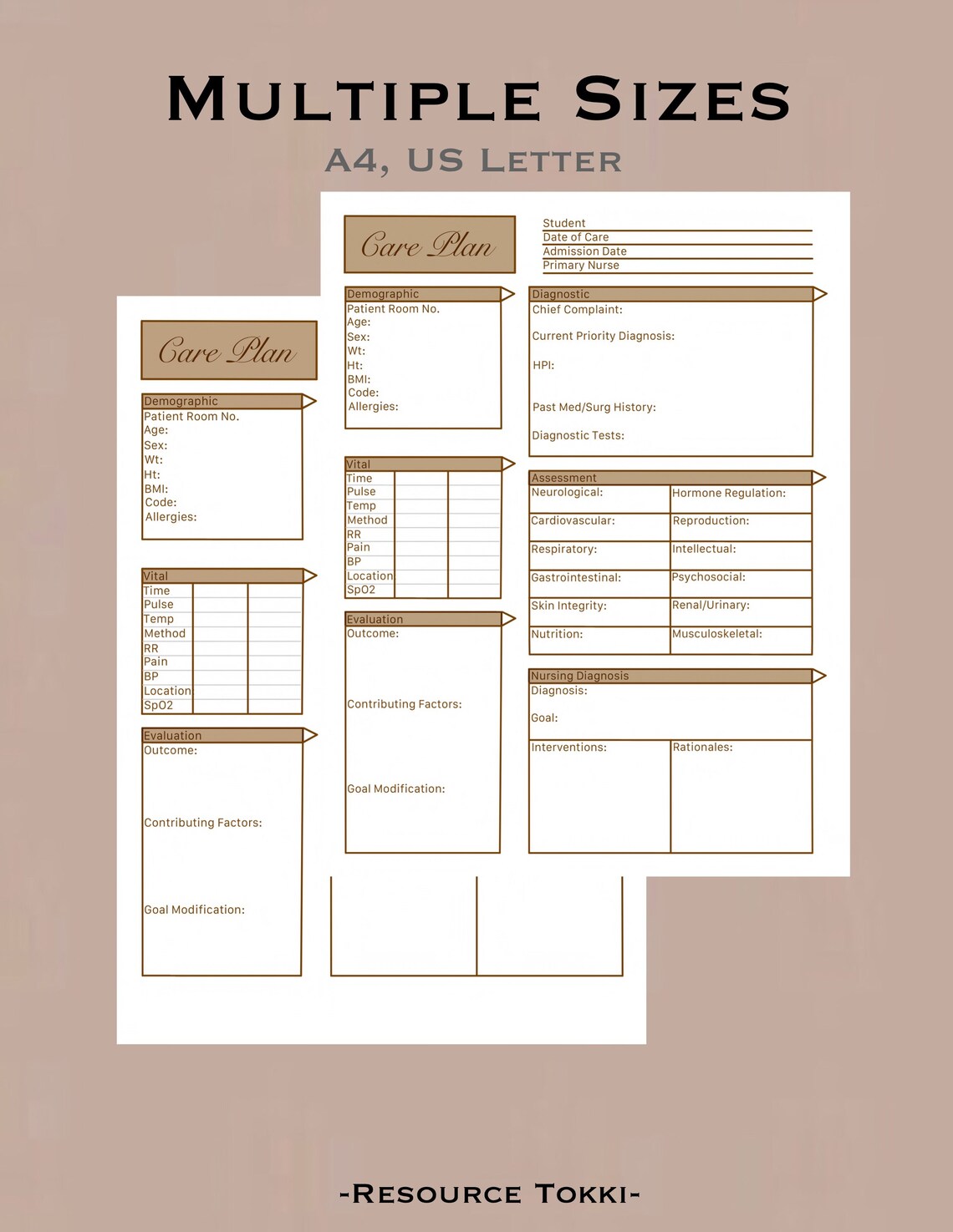 Nursing Care Plan Templates, Nursing Student Resource, Nursing ...