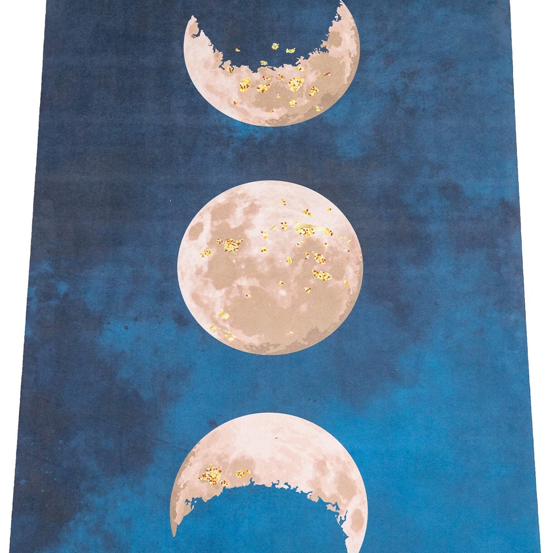 Moon Phases Yoga Mat / moon Salutation / Natural Rubber ...