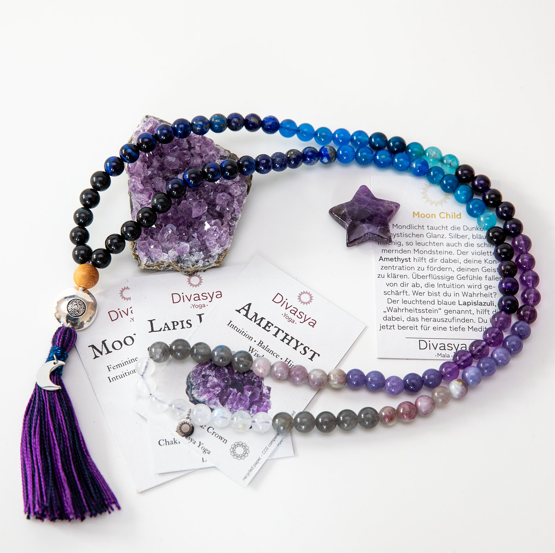 Mala Necklace 108 moon Child / Spiritual Energy - Etsy