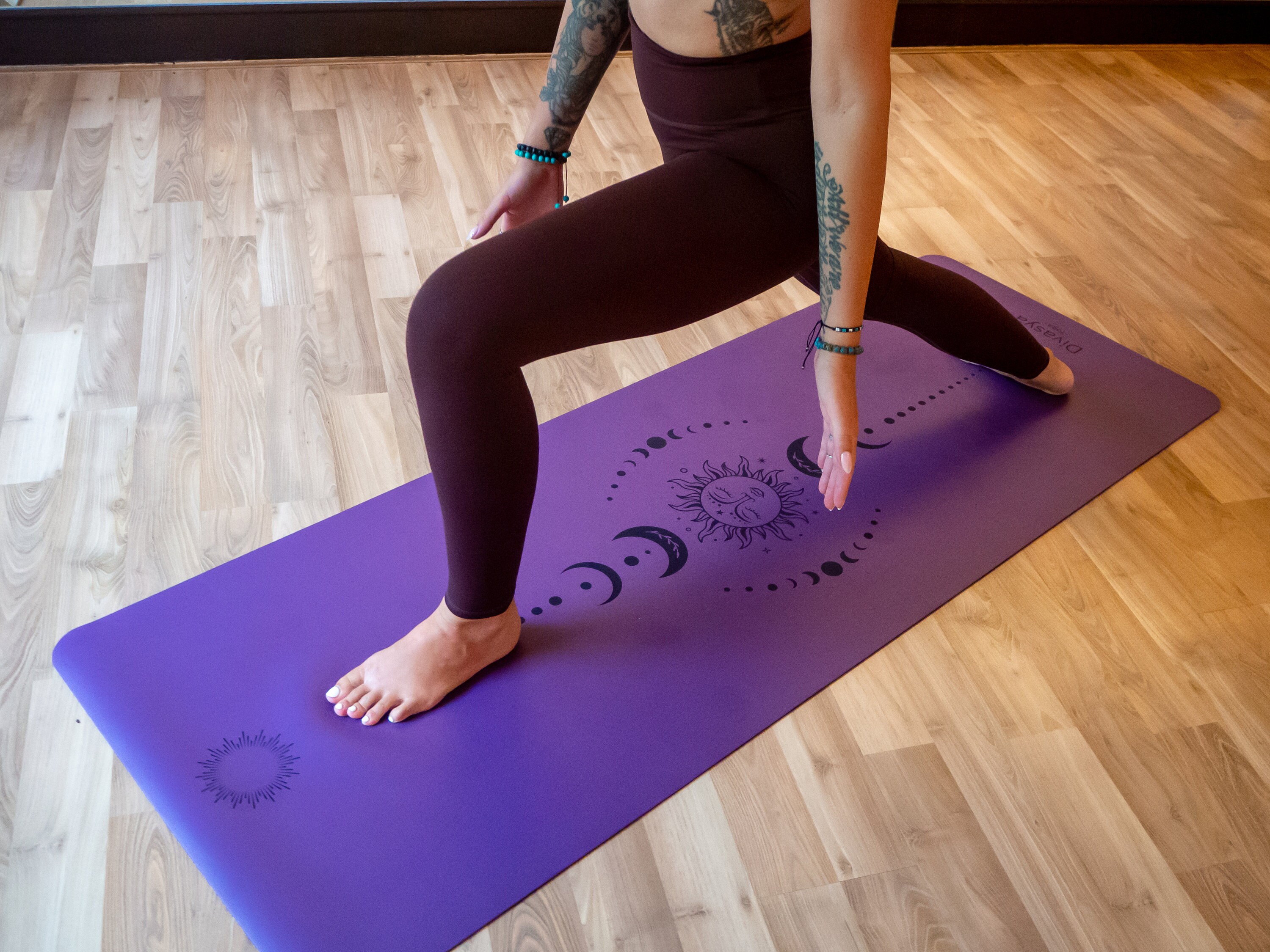 Moon Yoga Mat mystic Moon Purple / Extremely Non-slip Made of 100% ...
