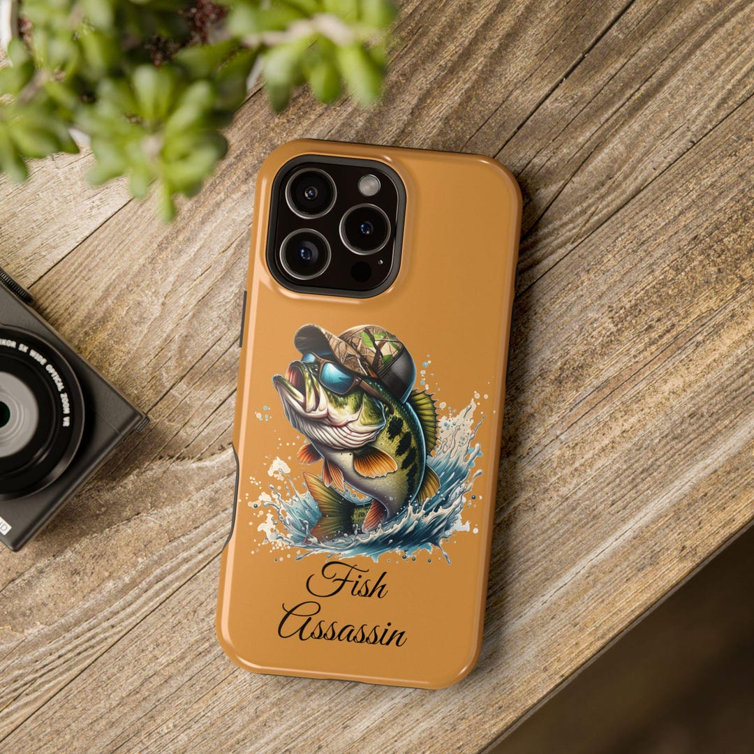 Fish Assassin Phone Case, Impact-resistant Phone Cover, Custom Name or ...
