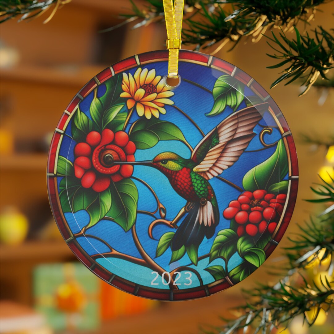 Hummingbird Stained Glass Christmas Ornaments, Bundles of 5-10 ...