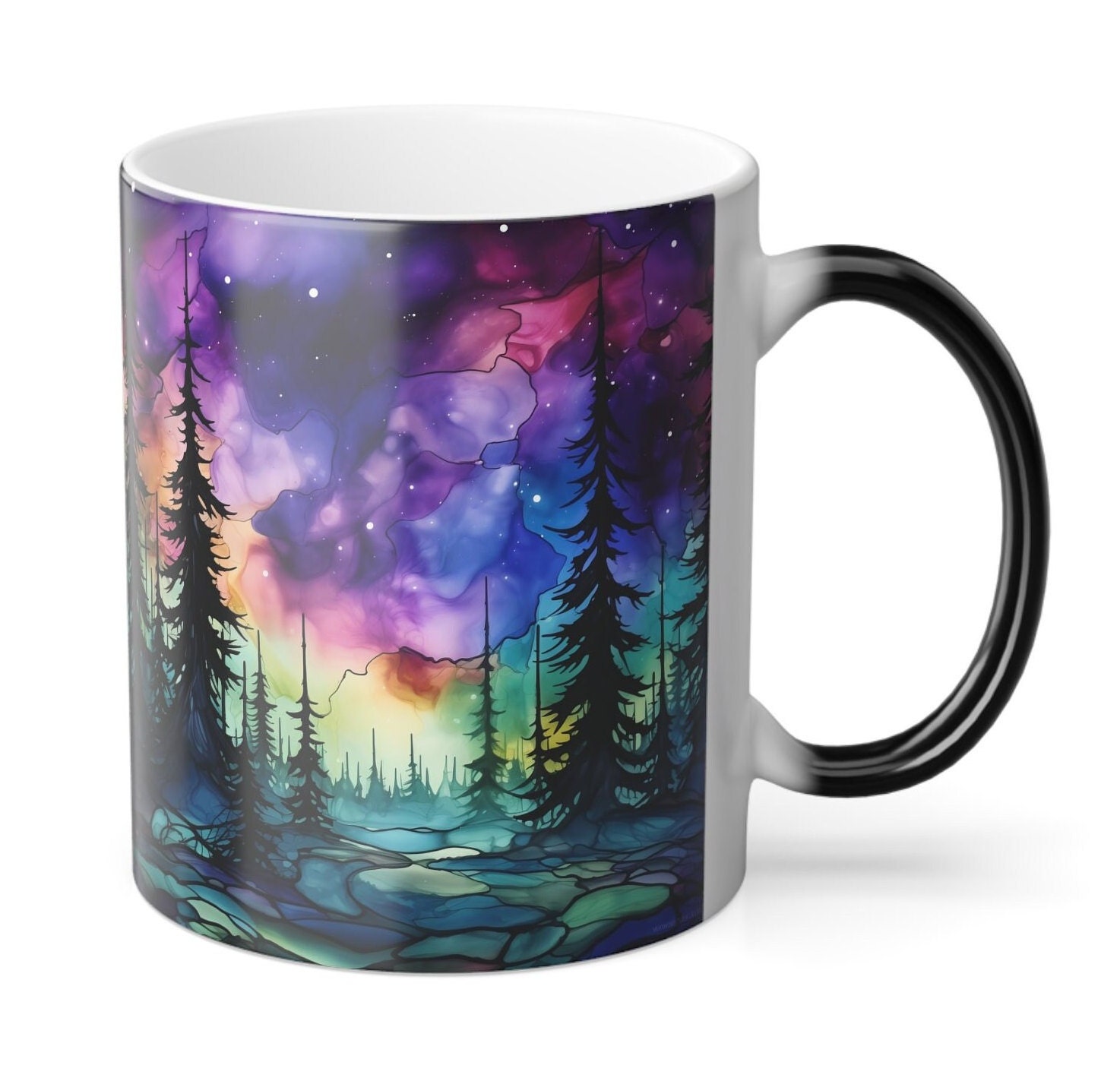 Northern Lights Color Morphing Mug, 11oz Magic Northern Lights Lover ...