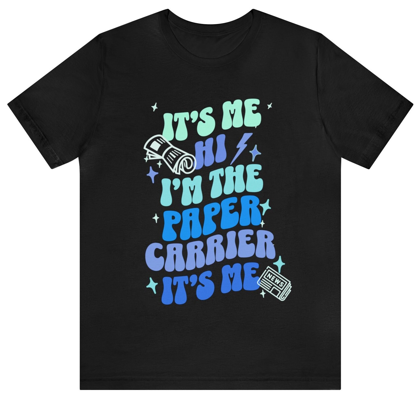 Paper Carrier Tshirt, Newspaper Carrier Shirt, Paperboy T-shirt, Funny ...