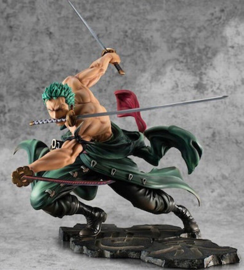 One Piece Anime Roronoa Zoro Standing Action Figure 10cm - Etsy
