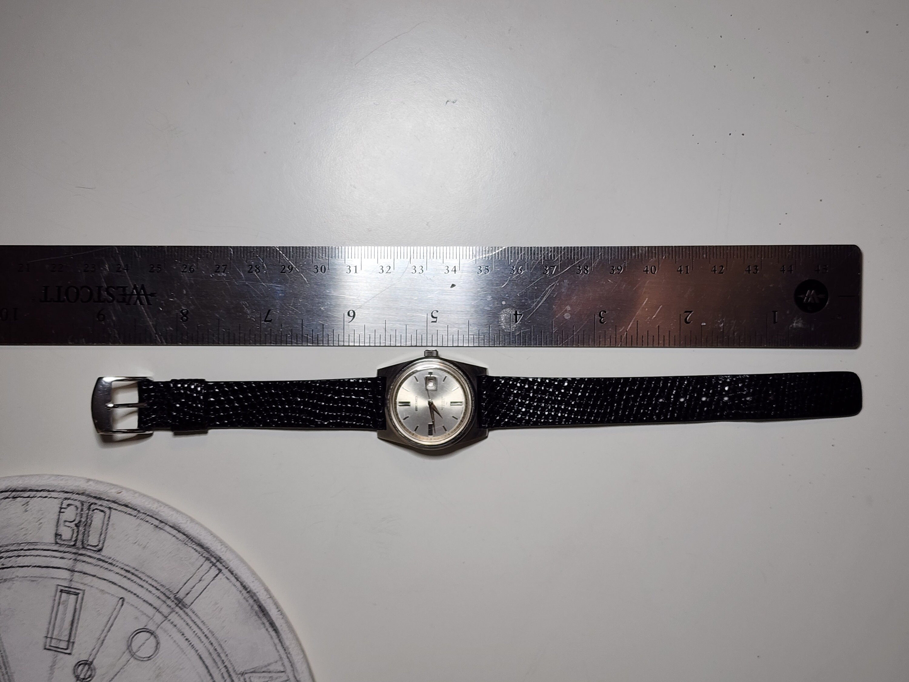 Seiko Vintage 17 Jewels Silver Dial Date Manual Watch-2178-0210 - Etsy