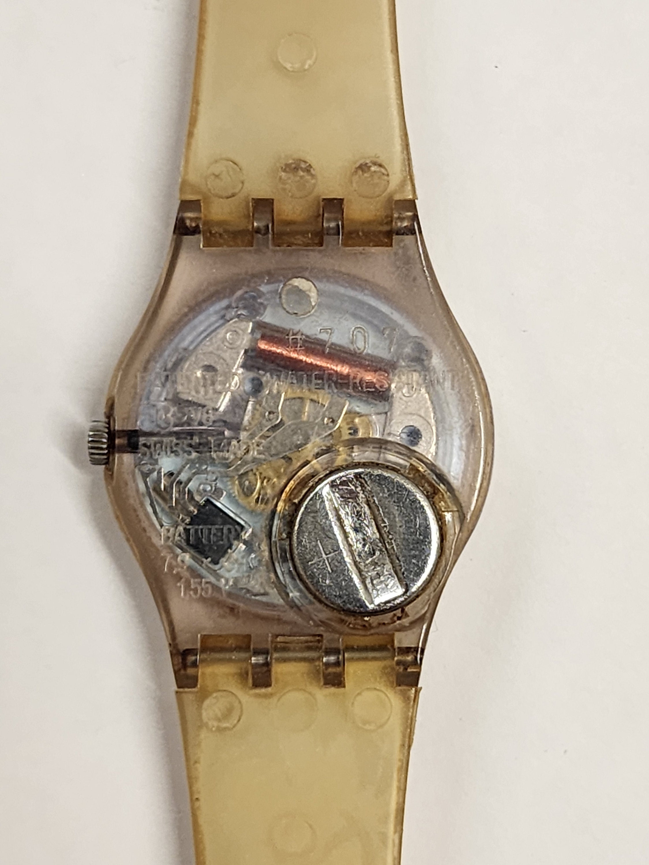 Swatch Flower Dial Strap Swiss Quartz Watch - Etsy