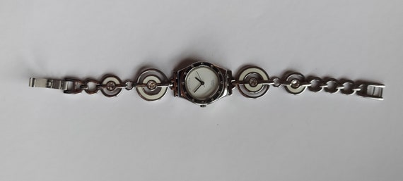 Swatch Irony Vintage White Dial Crystal Enamel Swiss … - Gem