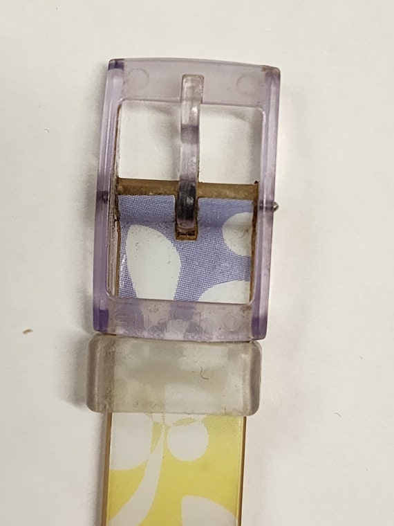 Swatch Flower Dial Strap Swiss Quartz Watch - Gem