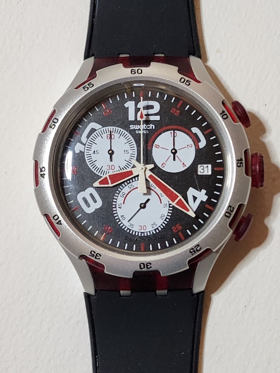 Swatch Watch Irony Aluminum Mesh Band 1997 MIB Rare - Gem