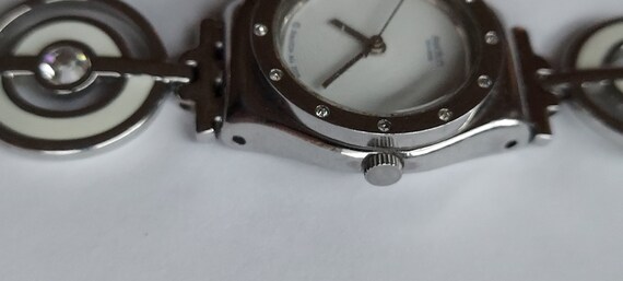 Swatch Irony Vintage White Dial Crystal Enamel Swiss … - Gem