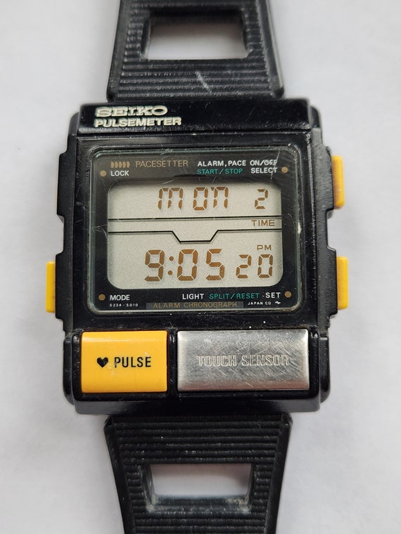 Seiko Vintage Pulsemeter Touch Sensor Digital Quartz … - Gem