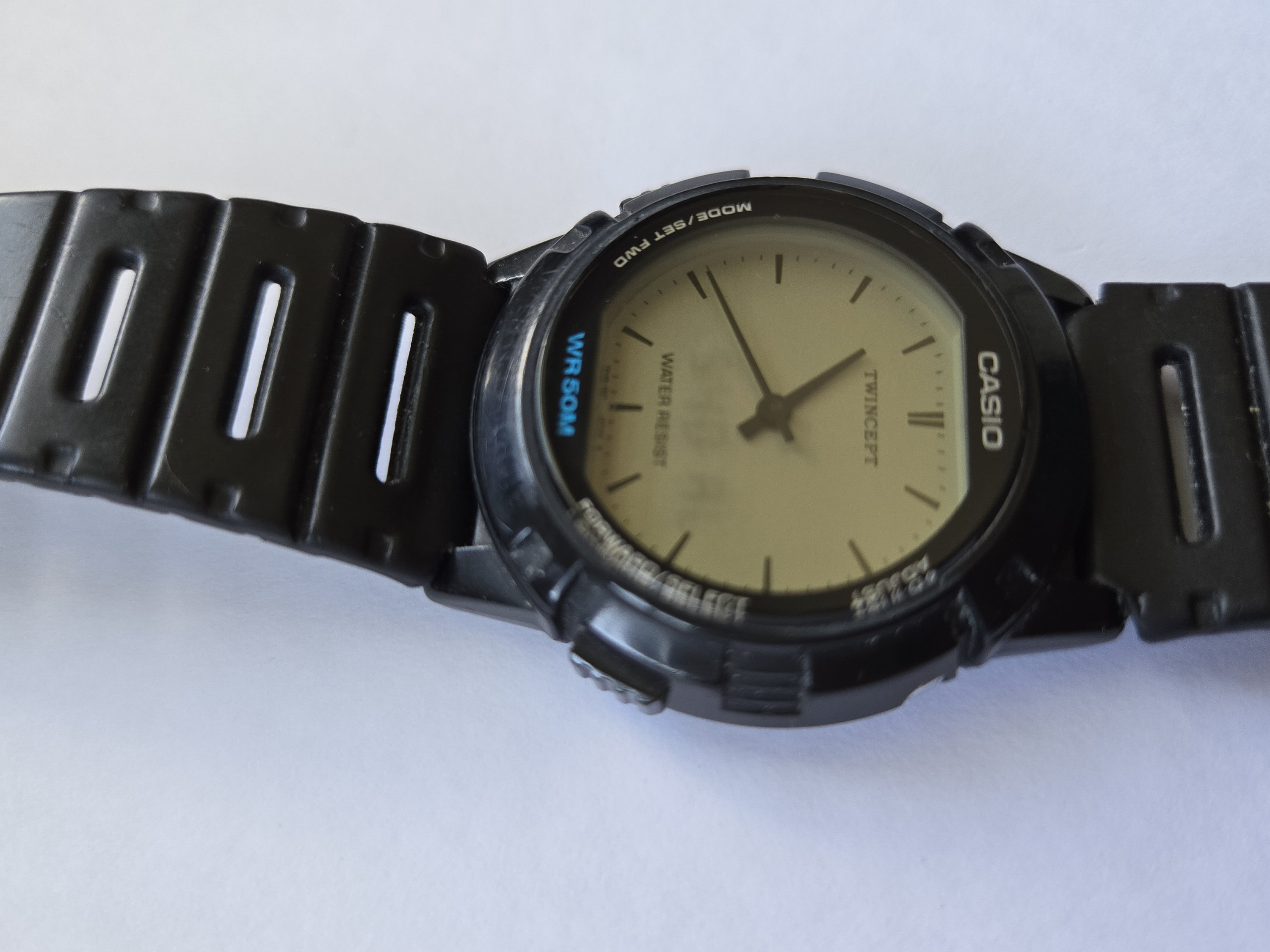 Casio World Time Twincept Digital Analog Quartz Watch-abx-20 1349 - Etsy
