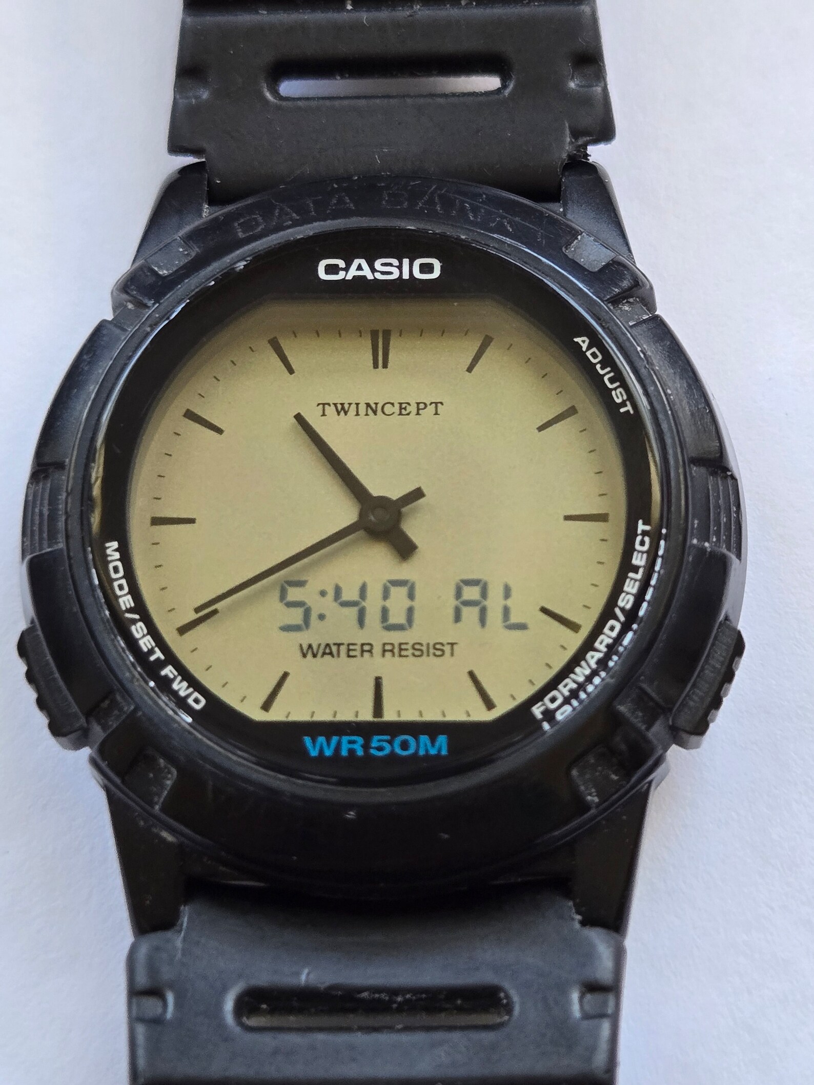 Casio World Time Twincept Digital Analog Quartz Watch-abx-20 1349 - Etsy