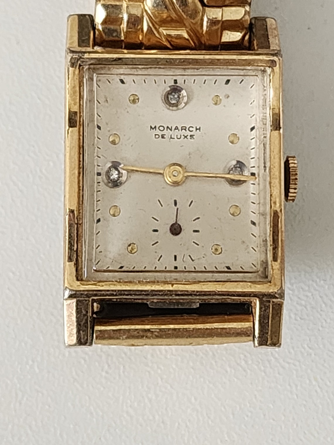 Monarch De Luxe Vintage Gold-tone Manual Swiss Watch - Etsy