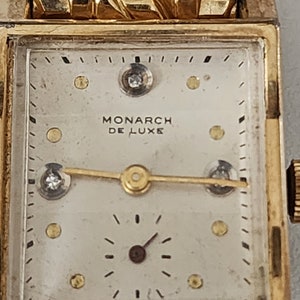Monarch De Luxe Vintage Gold-tone Manual Swiss Watch - Etsy