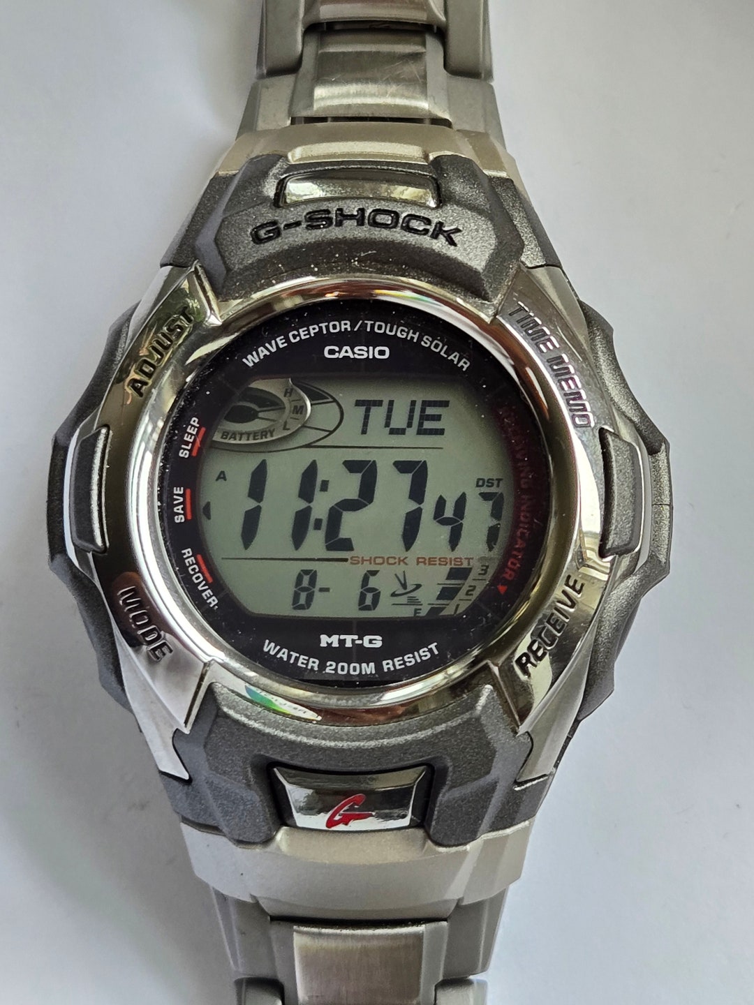 Casio G-shock Atomic Wave Ceptor Tough Solar Digital Quartz Watch-mtg ...