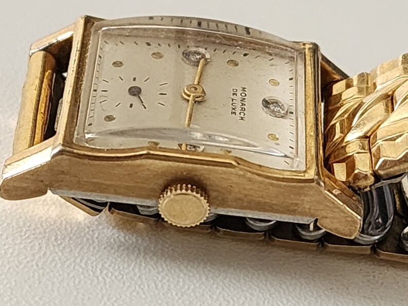 Monarch De Luxe Vintage Gold-tone Manual Swiss Watch - Etsy