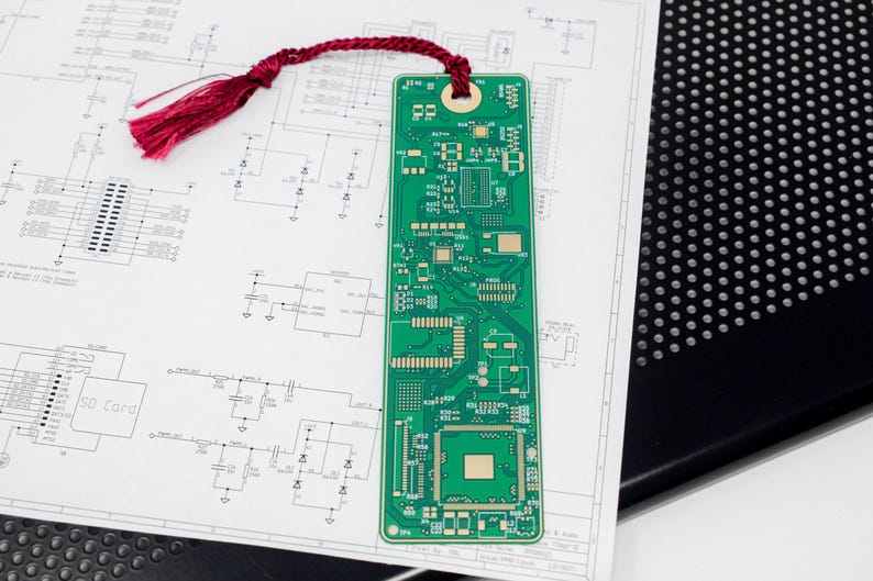 Circuit Board Bookmark - Green (real Flexible Circuit Board!) - Etsy