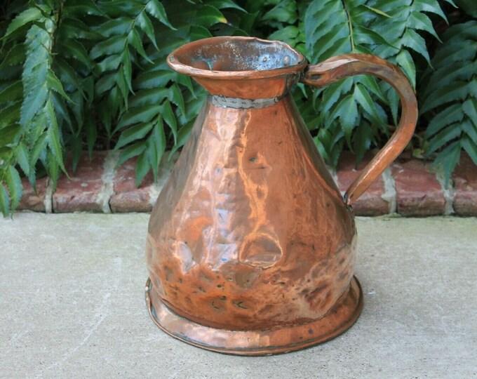 Antique English Copper FLAGON Jug Vessel Pitcher Hallmark #1 C. 1900 - Etsy