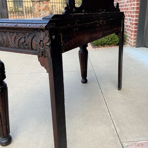 Antique French Table Hall Entry Console Sofa Table Two Drawers Oak C ...