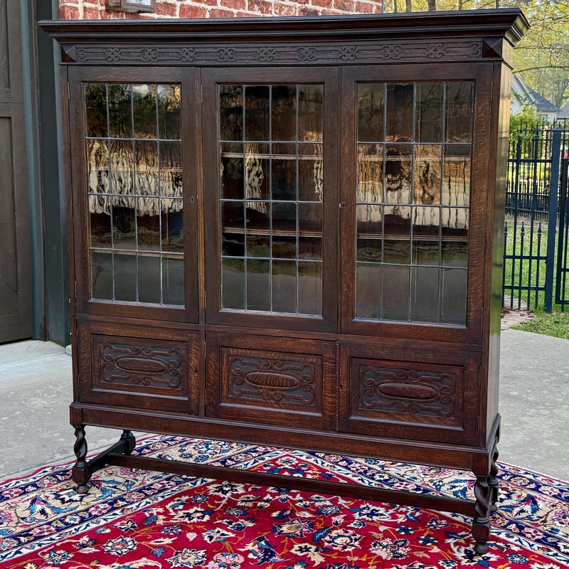 Antique Bookcase - Etsy