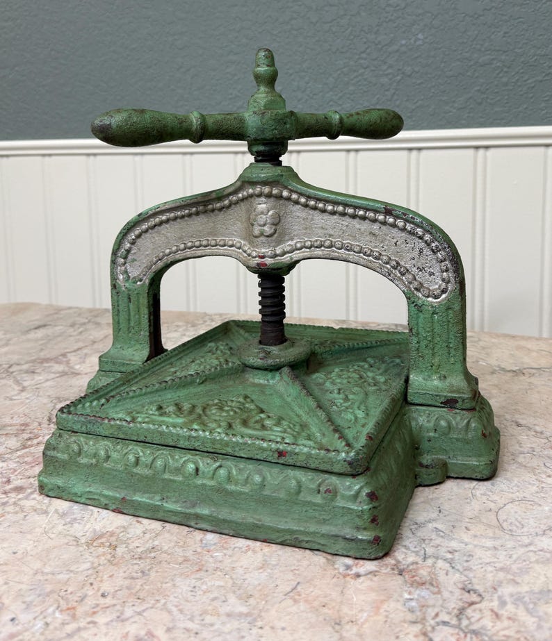 Antique Victorian Cast Iron Bookbinding Press Screw Nipping Press - Etsy