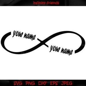 Infinity and Your Names Symbol SVG / Cut File / Cricut / Commercial Use ...