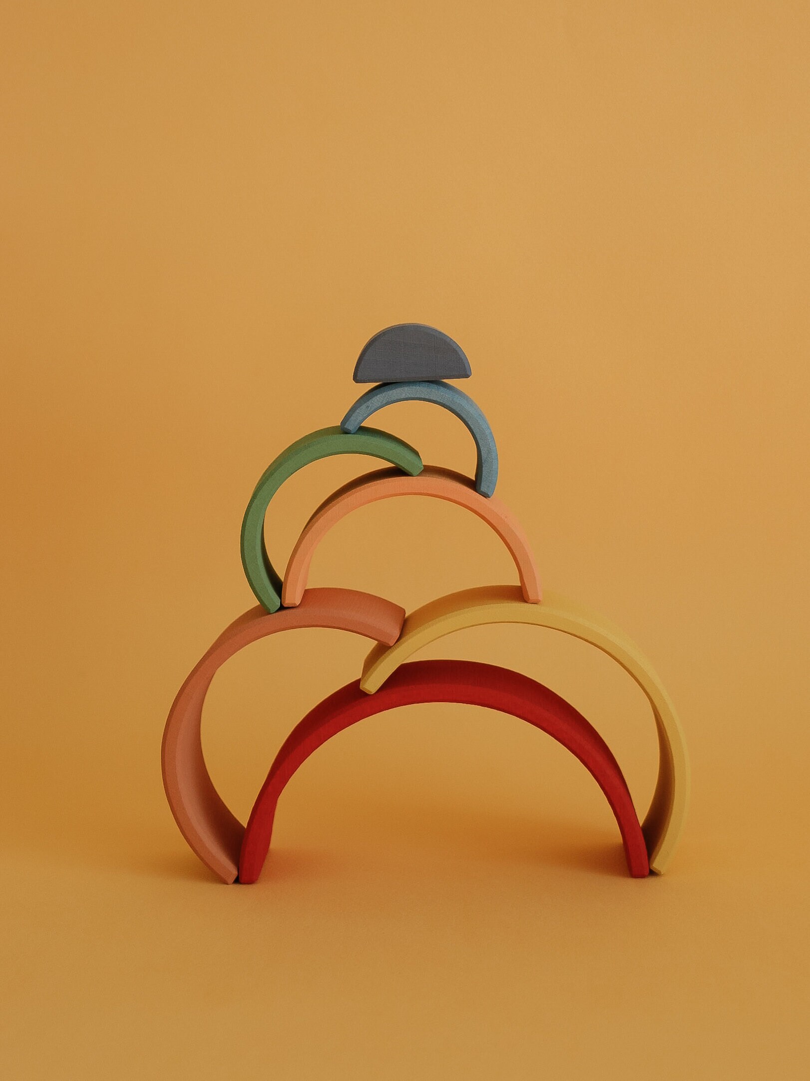 Wooden Rainbow. Wooden Arcs. Wooden Arch Stacker. Wooden - Etsy